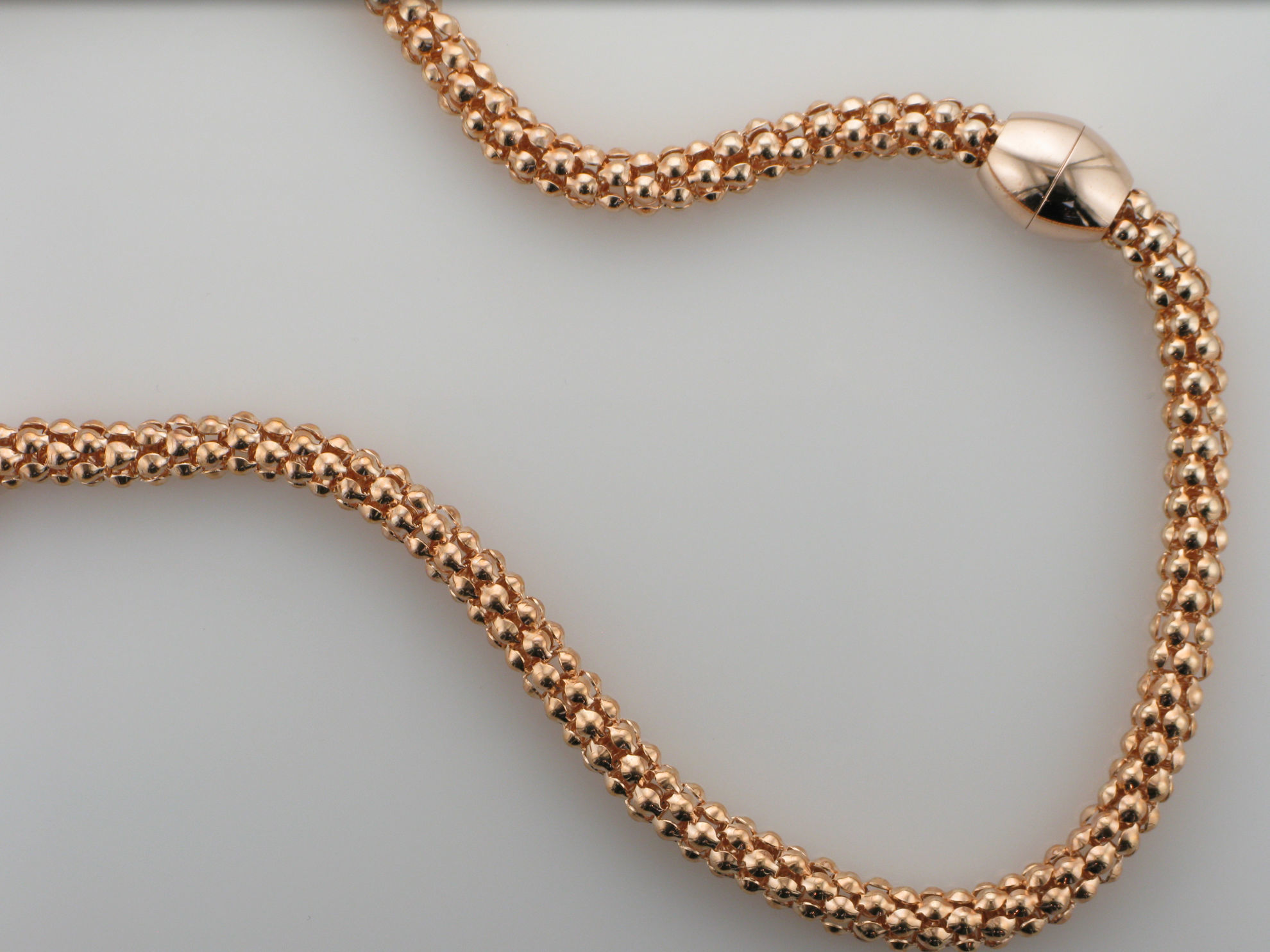 Collier en bronze recouvert d'or rose | Petit Horloger & Bijoutier